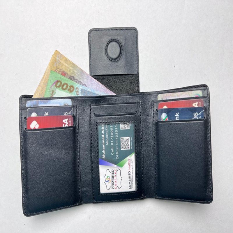 Combined Leather BD - Magnate closer tri fold Wallet
