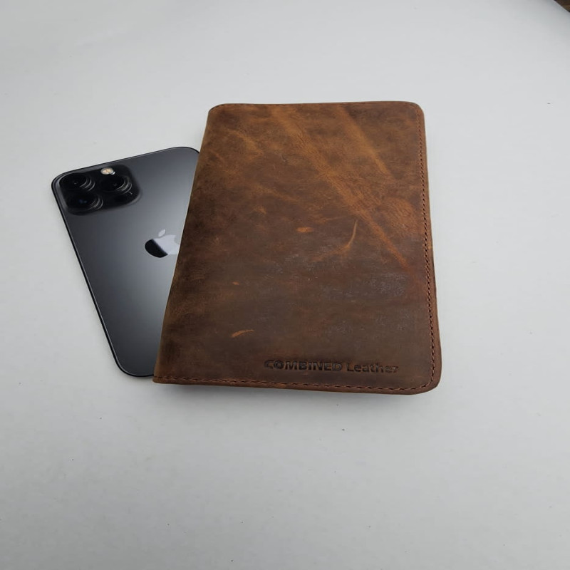 Combined Leather BD - Double chamber long wallet crazy horse finished ...