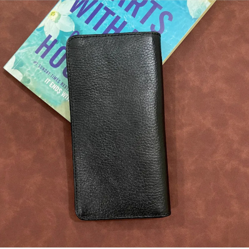 Combined Leather BD - Double chamber long wallet